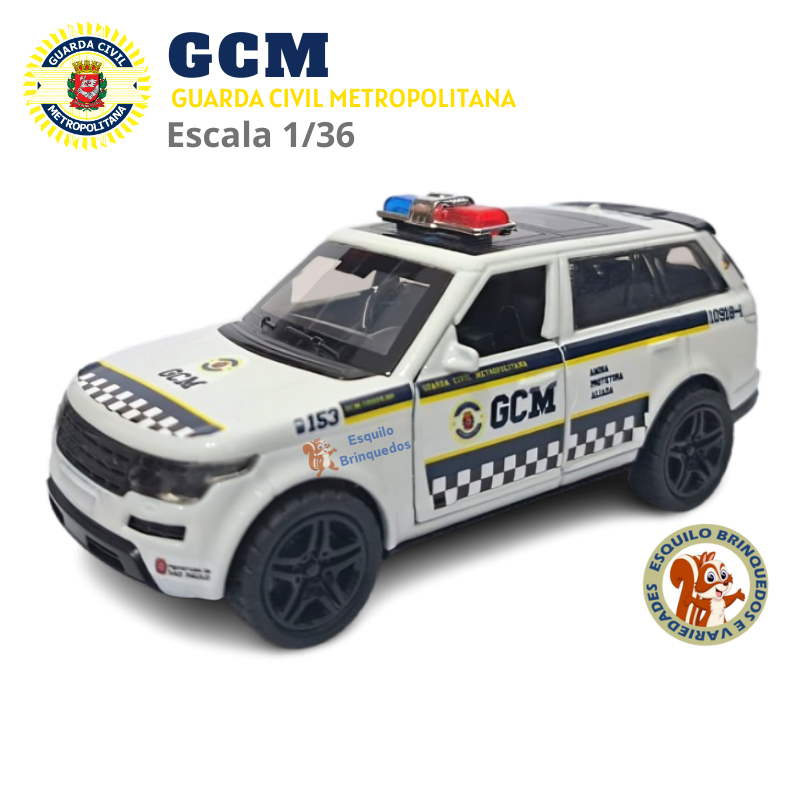 Miniatura Carro de Policia GCM Guarda Civil Metropoliana 1/36 | Shopee ...