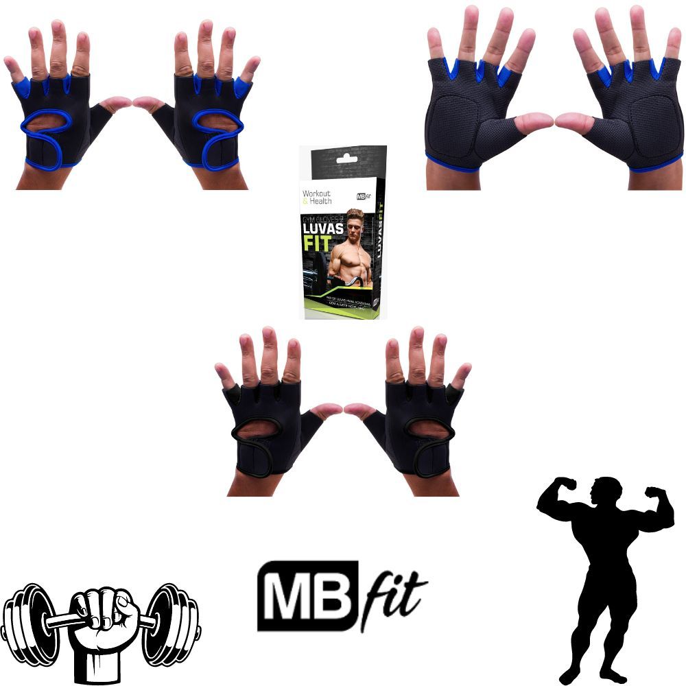PARA DE LUVAS PARA ACADEMIA COM AJUSTE NO PUNHO - MBFIT | Shopee Brasil