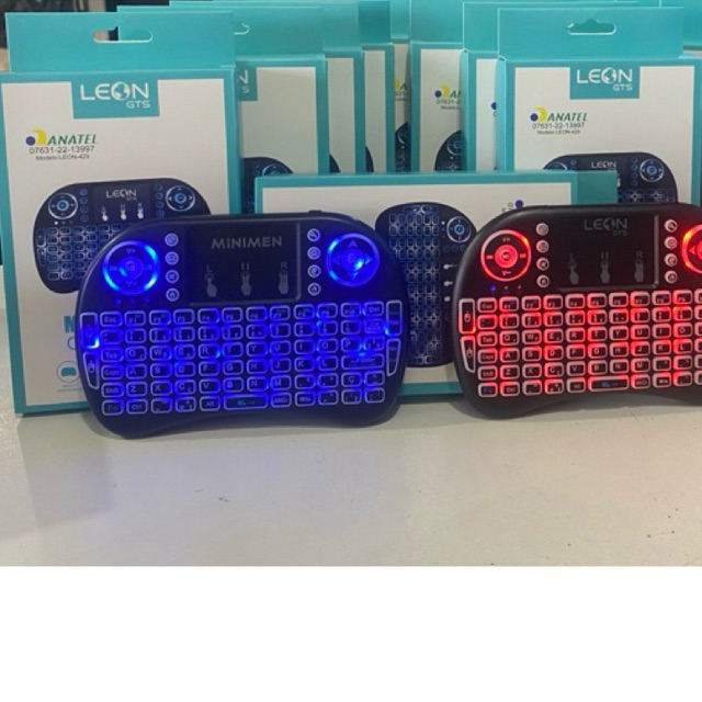 Mini teclado controle sem fio wireless iluminado | Shopee Brasil