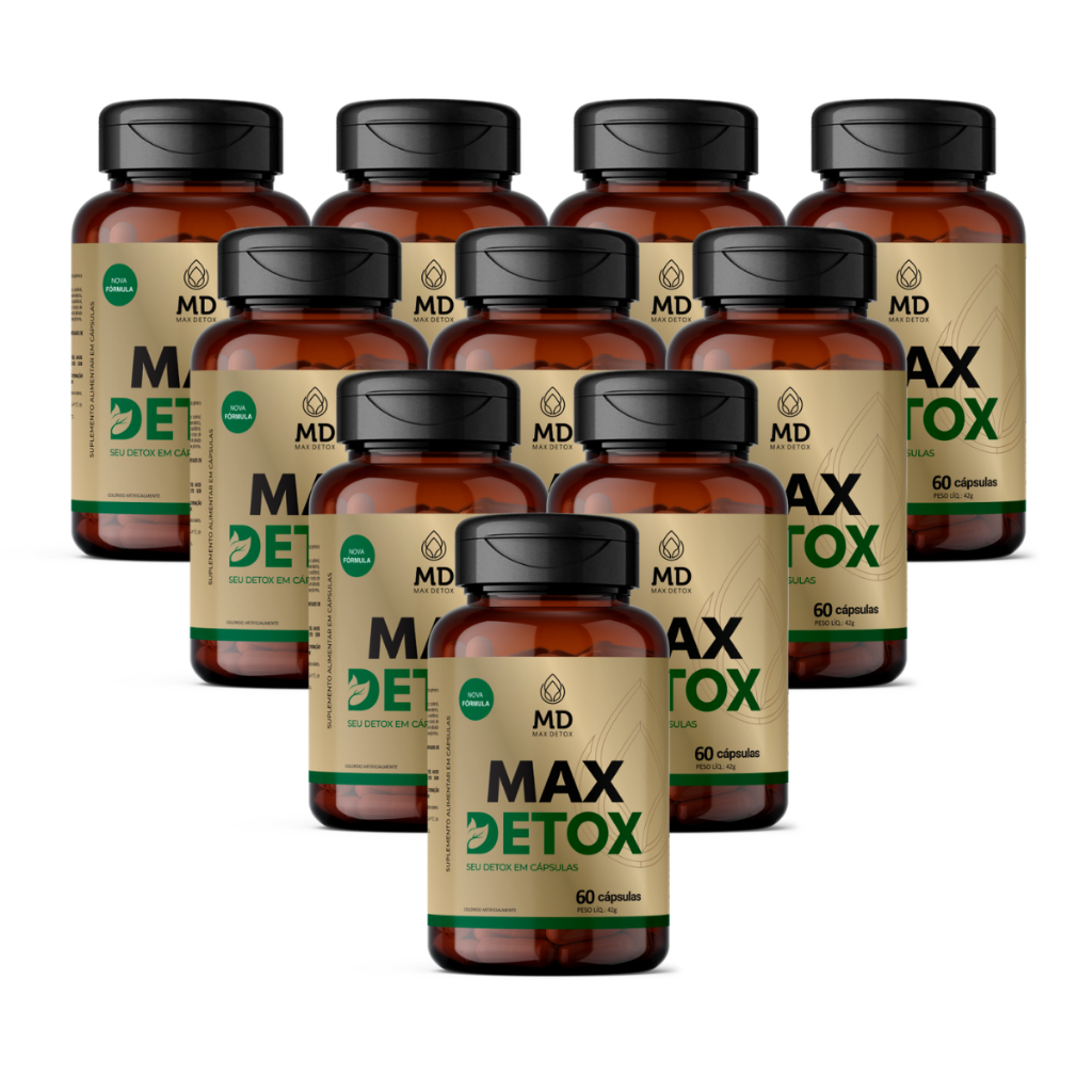 Kit 10x Max Detox 60 Cápsulas - Max detox | Shopee Brasil