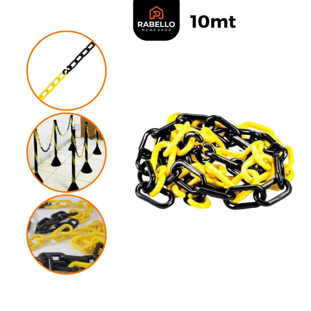 Corrente Zebrada Elo Pequeno Sinalização 10 Metros | Shopee Brasil