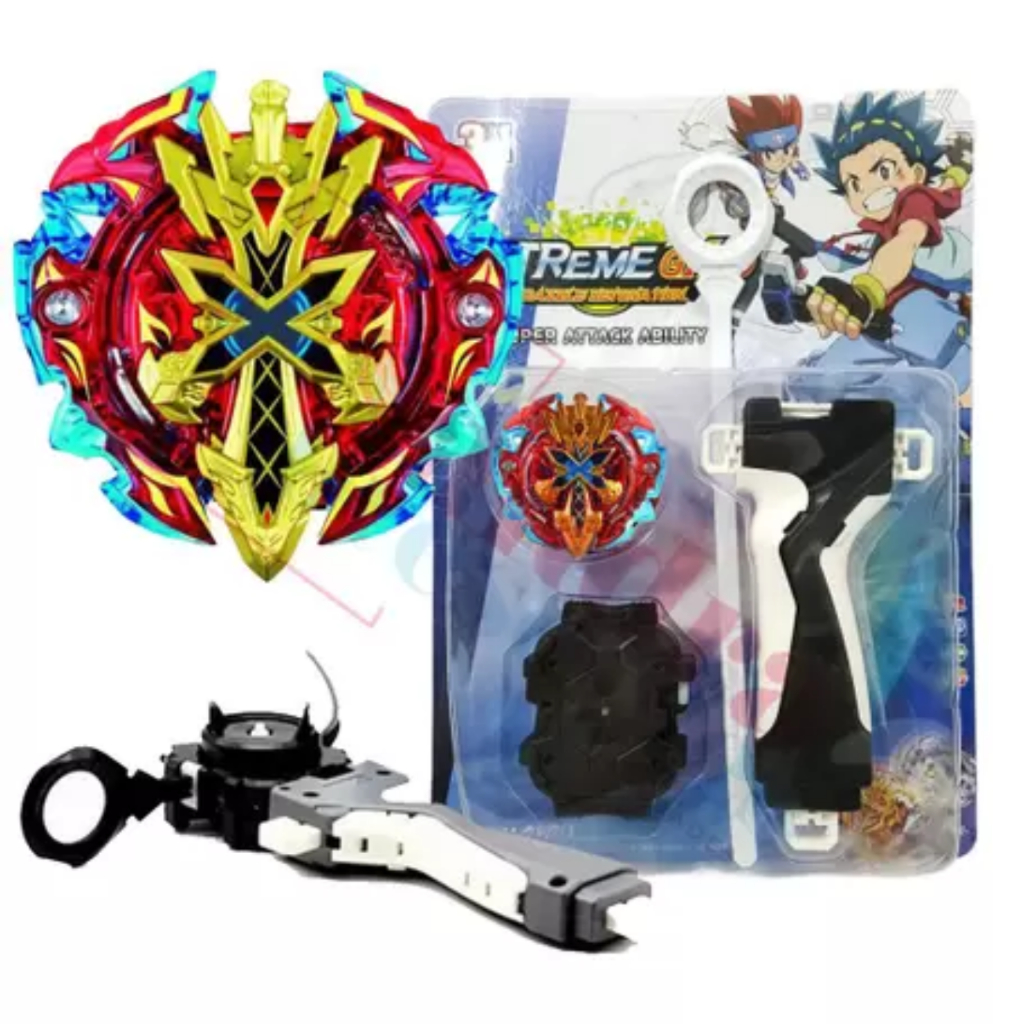 Kit Beyblade Burst Turbo + Grip e Lançador Promoção | Shopee Brasil