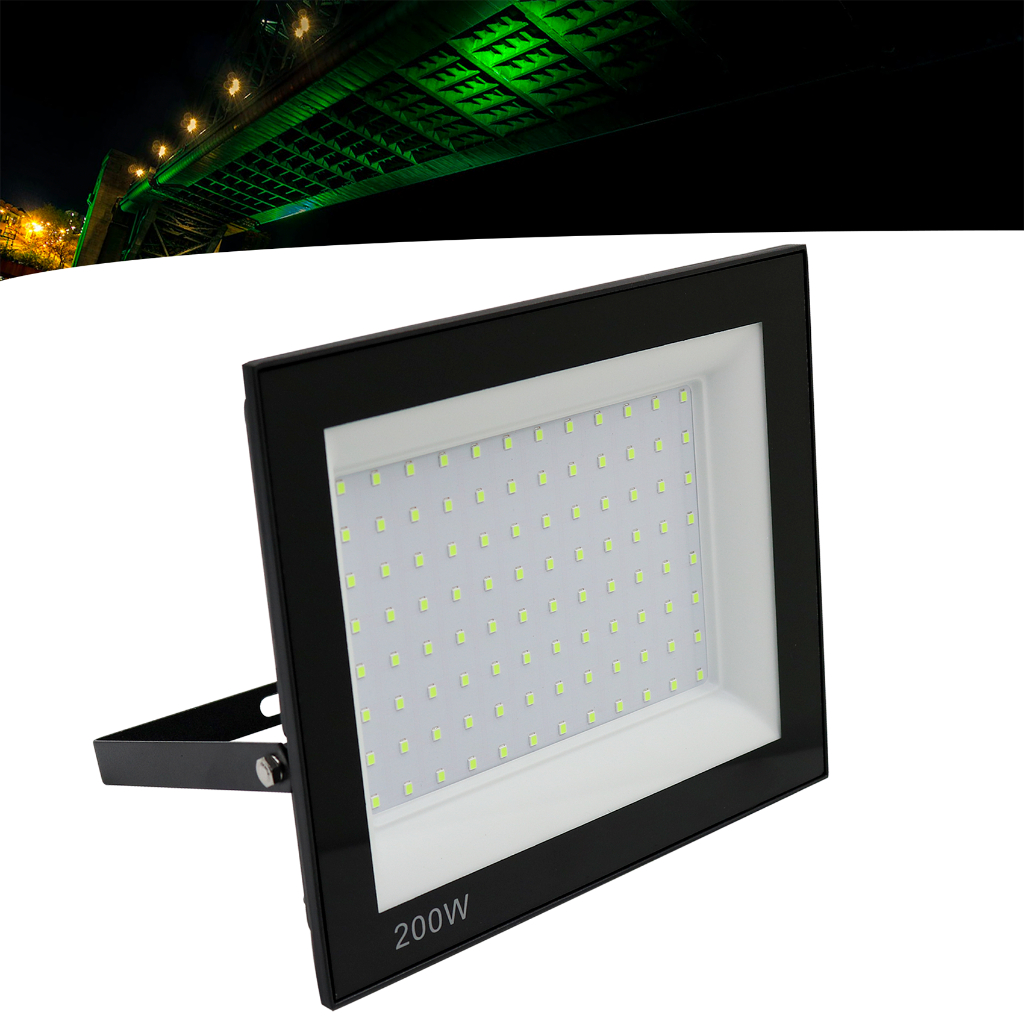 Refletor Led Holofote 200w Ip66 Bivolt Forte Cor de Luz Verde | Shopee Brasil