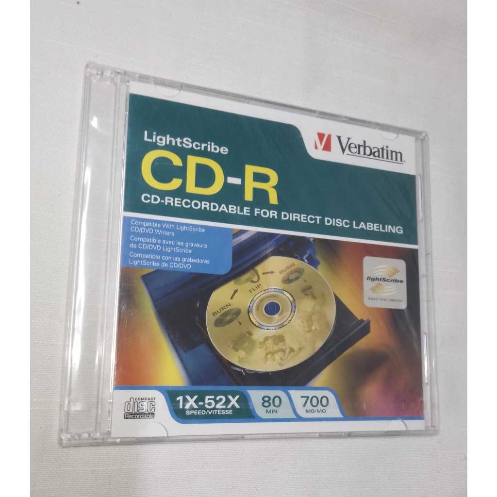 Cd-r Verbatim Music 1x / 52 X 80 Min 700mb ( 23998 ) | Shopee Brasil