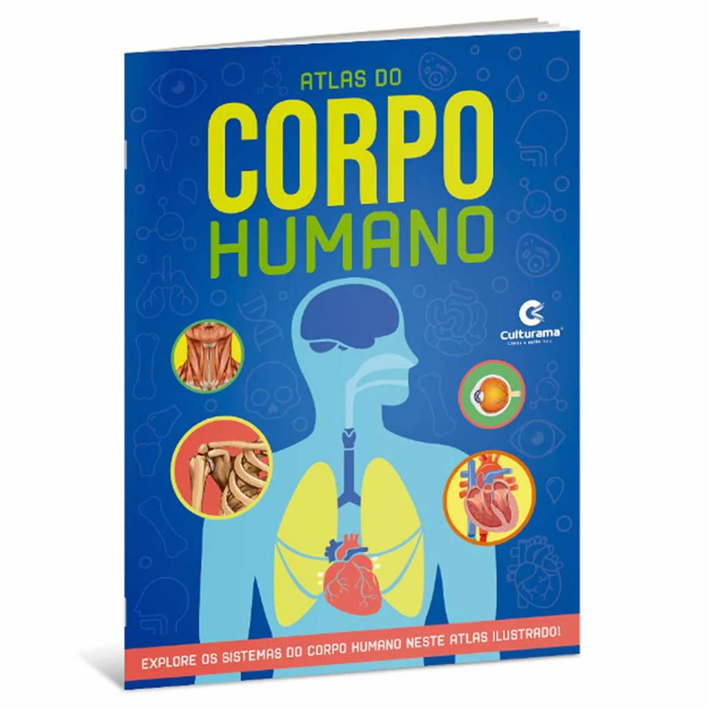Livro Atlas do Corpo Humano Culturama Educativo Estudos Anatomia ...