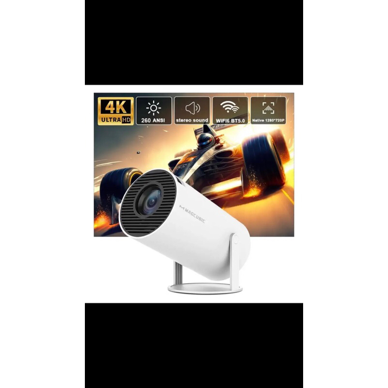 Projetor 4K HD 150 Polegadas Celular, Tv B0x, Xbox, PS, Pc, Wifi e ...