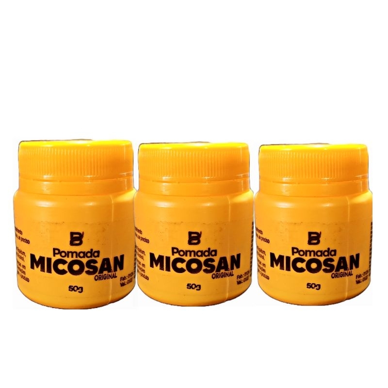 Kit com 3 Micosan Pomada Original Clareador Ideal Para Manchas da Pele ...