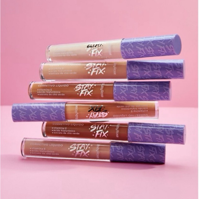 Corretivo Líquido Stay Fix Ruby Rose Maquiagem HB912 3,9ml Alta ...