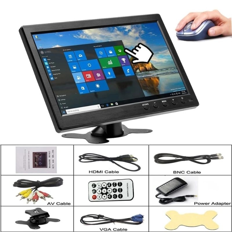 Monitor com HDMI VGA AV RCA USB para computador pc, console, display ...