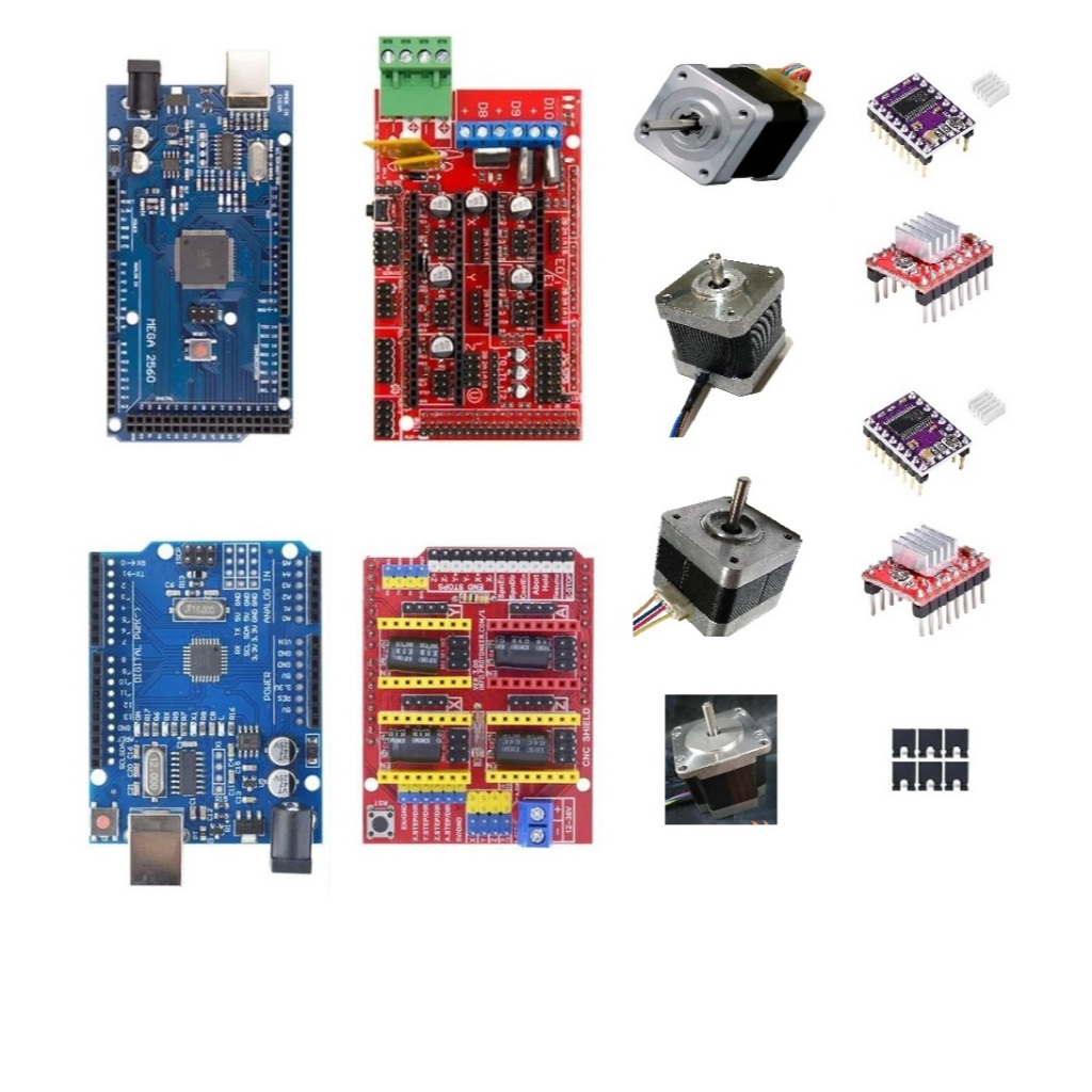Kit Impressora 3D CNC Laser / Arduino MEGA / Motores / Drivers / Shield ...