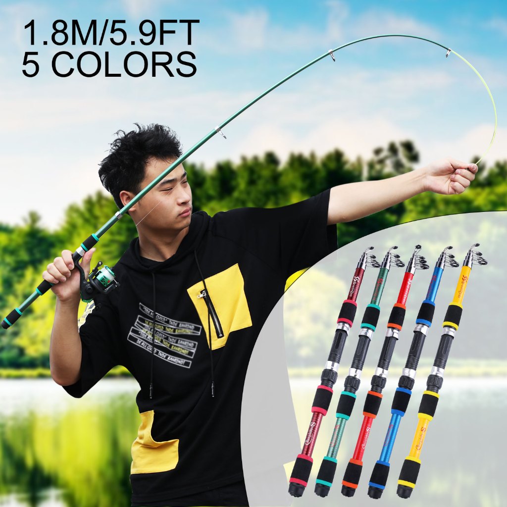 Sougayilang Spinning Telescopic Fishing Rod 5 cores para a pesca de ...