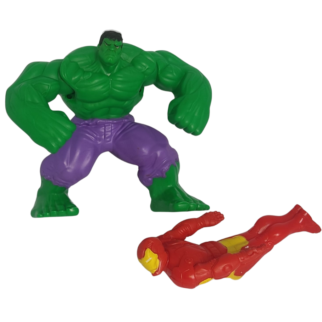 Coleção Marvel McDonald's 2010 - Bonecos Hulk e Homem de Ferro ...