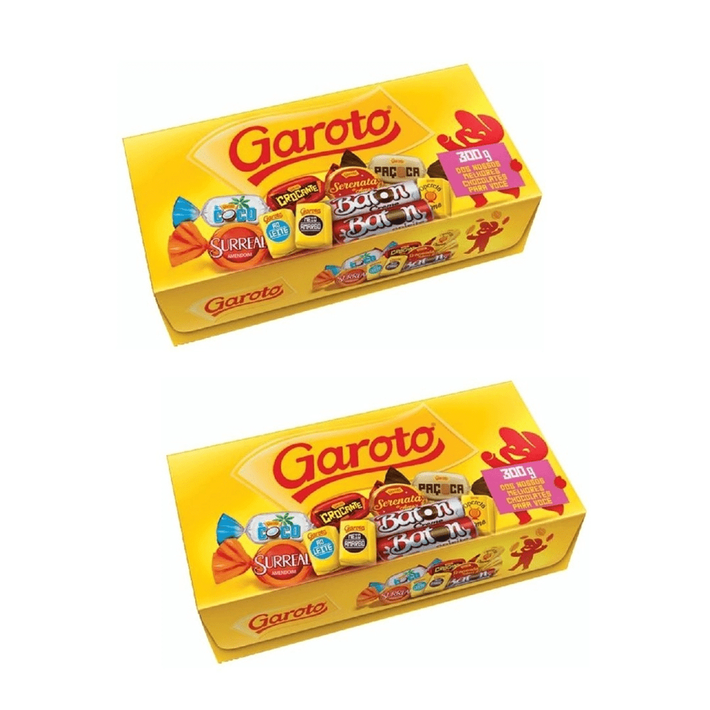 KIT Caixas de Bombom Garoto Sortido - 250g | Shopee Brasil