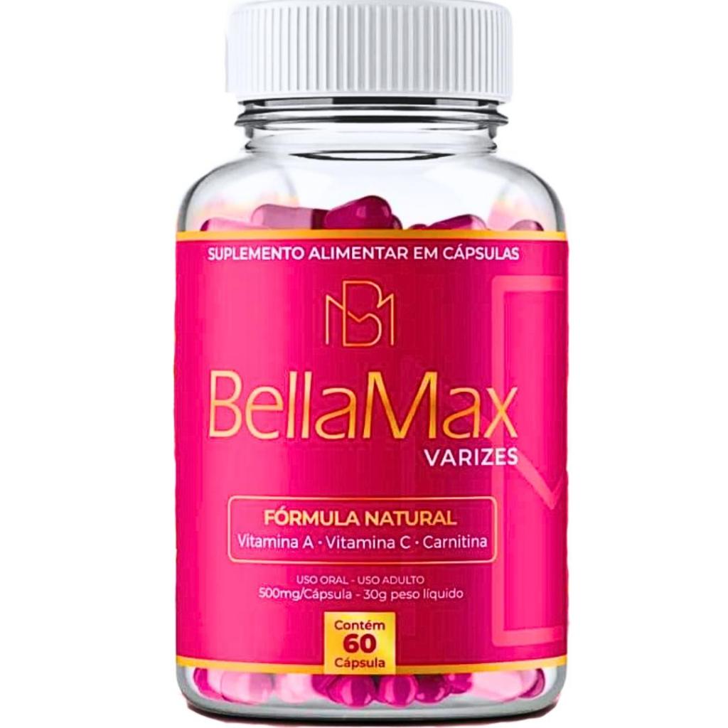 Bella Max Varizes - 1 Pote Com 60 Caps - Original Com Nota Fiscal ...