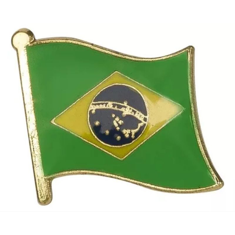 Pin Bandeira Do Brasil | Shopee Brasil