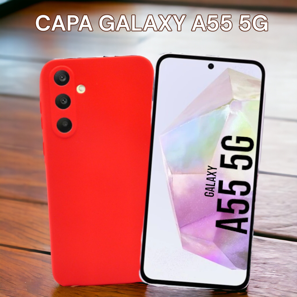 Capa Silicone Interior Aveludada Modelo Galaxy A55 5G | Shopee Brasil