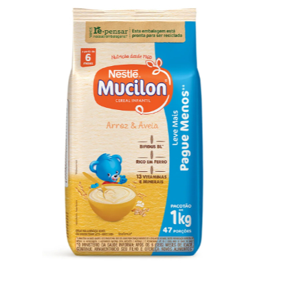 Cereal Infantil Nestlé Mucilon Sabores Pacote 1 Kg | Shopee Brasil