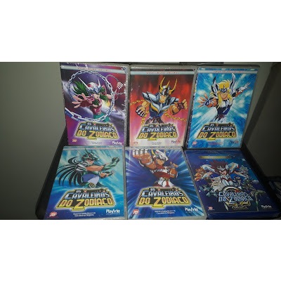 5 DVD's Os Cavaleiros Do Zodíaco Fase Santuário + 1 Blu Ray Ômega | Shopee Brasil