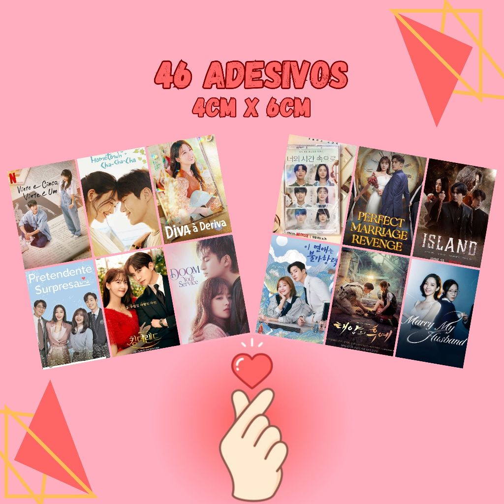 46 Adesivos de Doramas Para o Seu Diário Dorama Dorameira em Papel ...