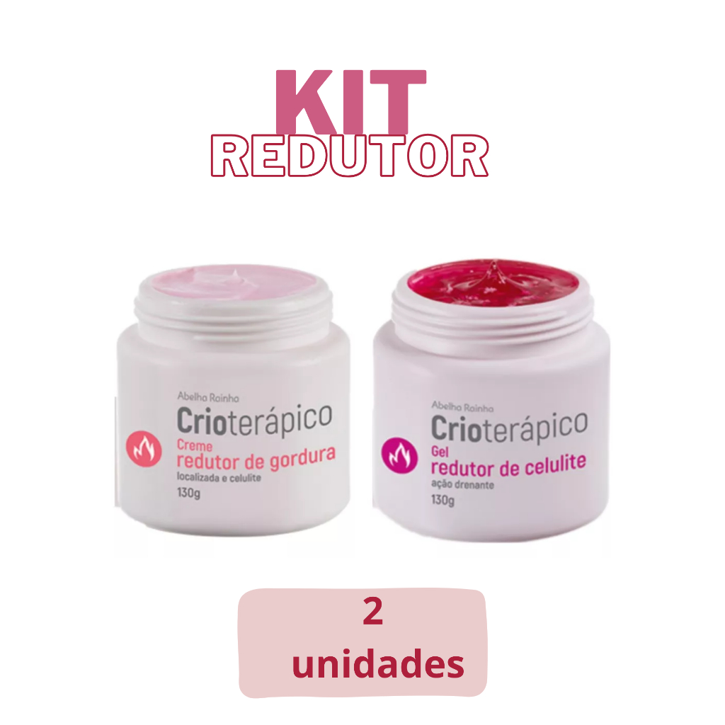Kit Creme Redutor de Medidas Gordura Localizada Crioterápico Abelha ...
