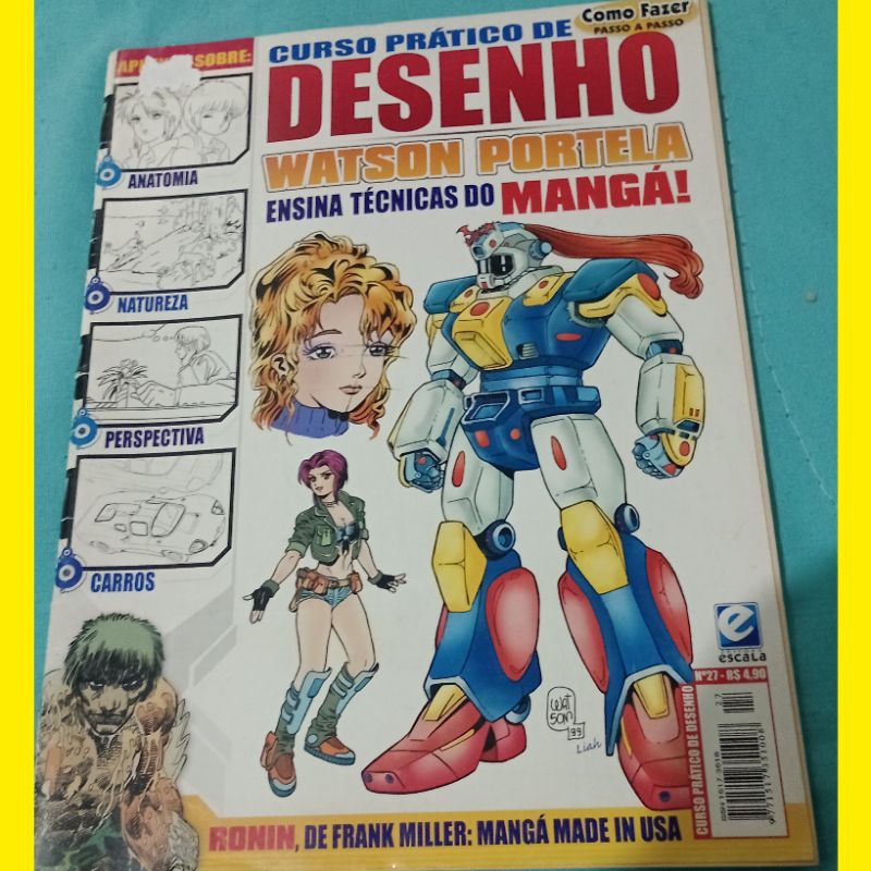 Revista curso prático de desenho Watson Portela | Shopee Brasil
