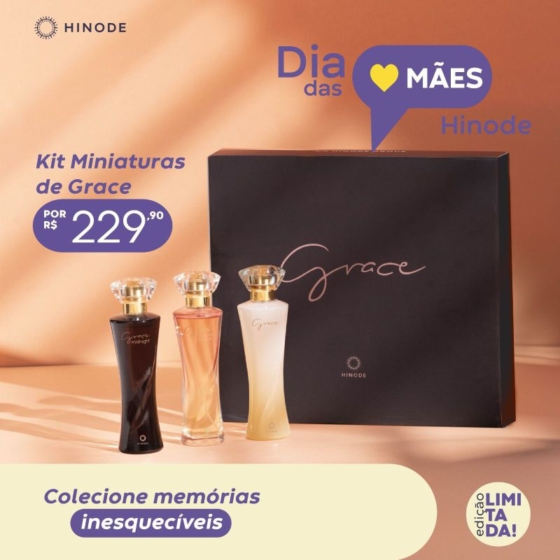 KIT PRESENTE MINI GRACE HINODE | Shopee Brasil