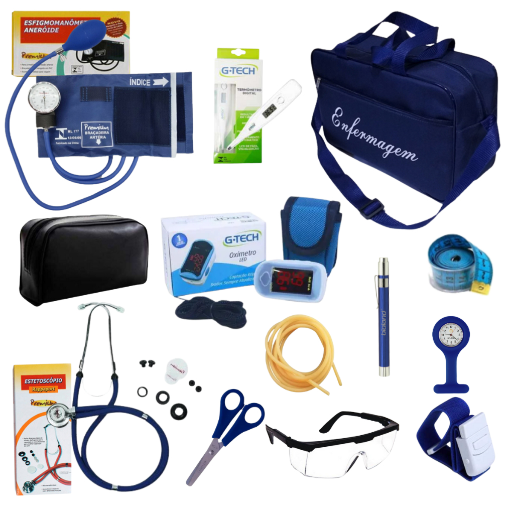 Kit Enfermagem Completo Diversas Cores | Shopee Brasil