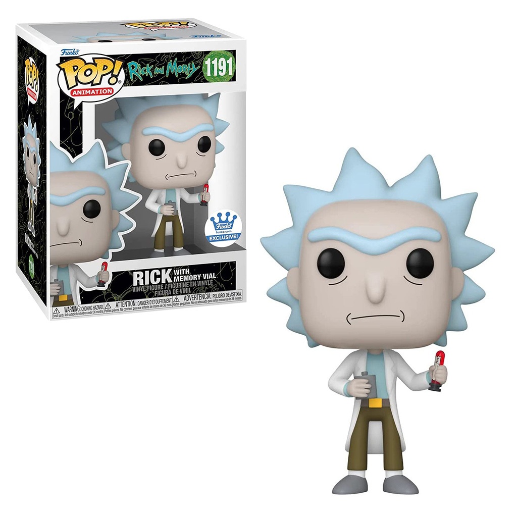 FUNKO POP RICK AND MORTY EXCLUSIVE - RICK WITH MEMORY VIAL 1191 ...