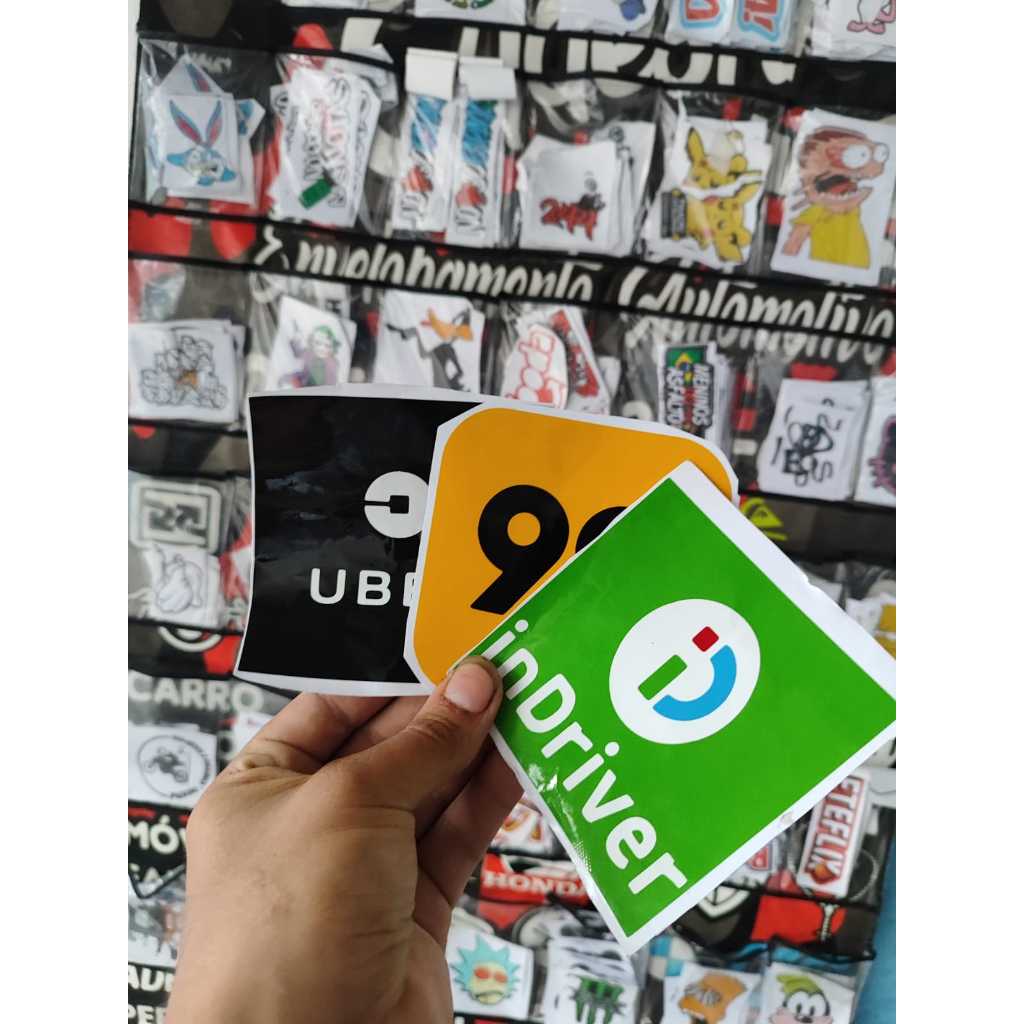 Kit Adesivos Aplicativo 99 pop/ Uber/Indriver | Shopee Brasil