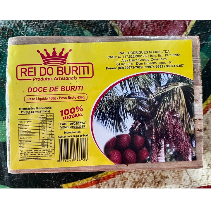 Doce de Buriti Rei do Buriti, 436g a unidade | Shopee Brasil