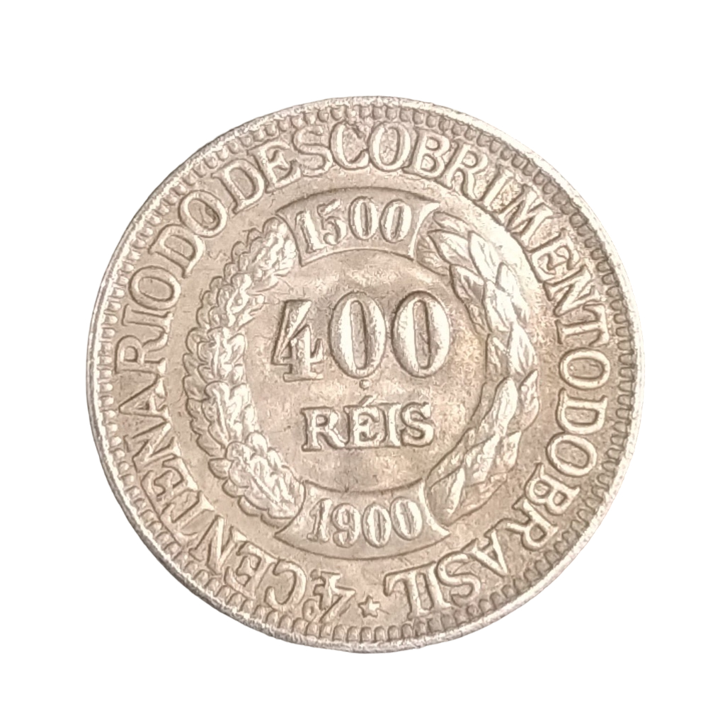 Moeda 400 Reis 1900 - Comemorativa dos 400 Anos do Descobrimento do ...