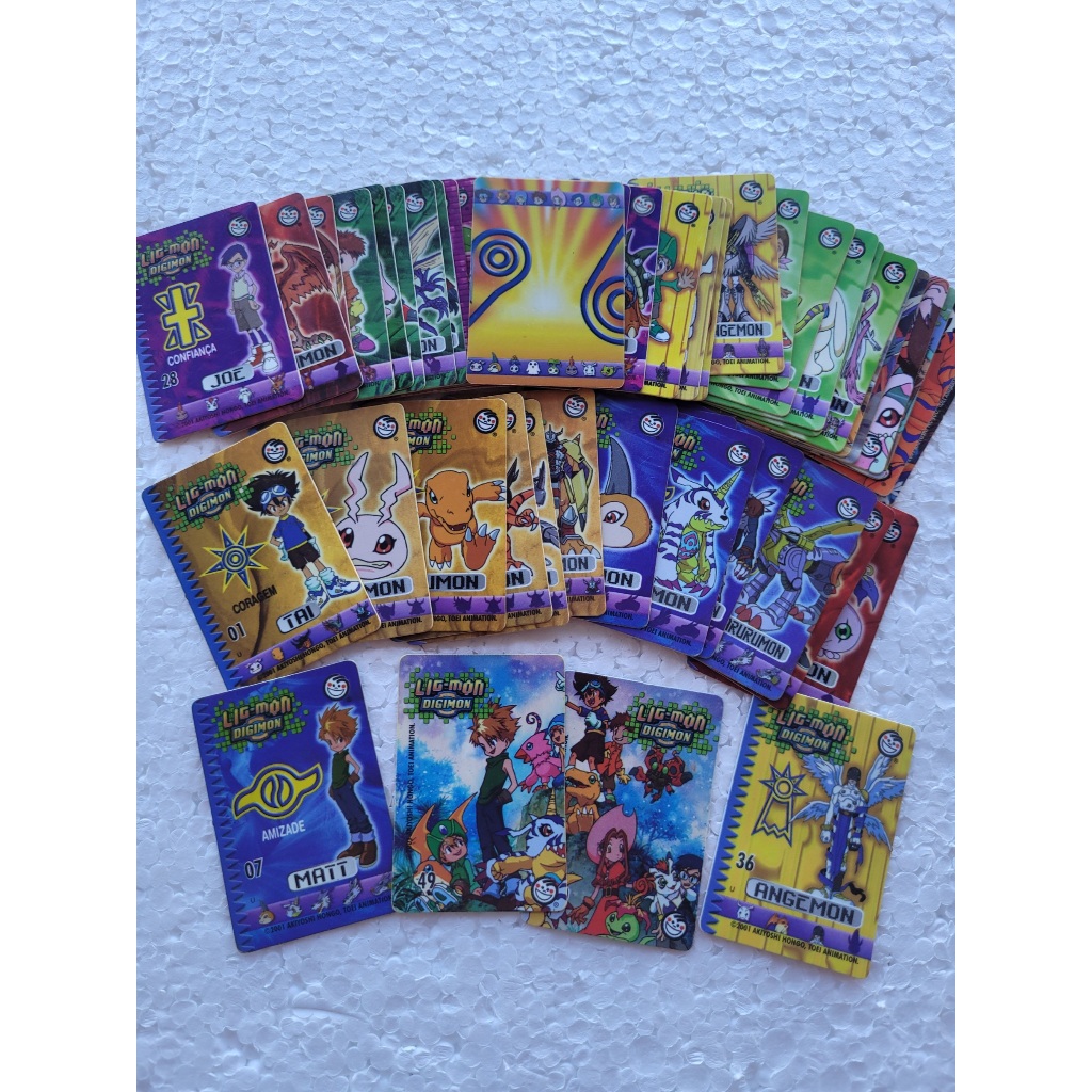 Coleção Completa Tazos/Cards Digimon Elma Chips | Shopee Brasil