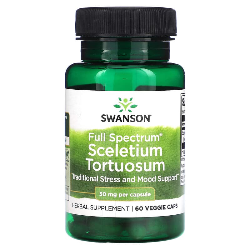 Zembrin Sceletium Tortuosum Swanson 50 mg | 60 Cápsulas - Importado ...