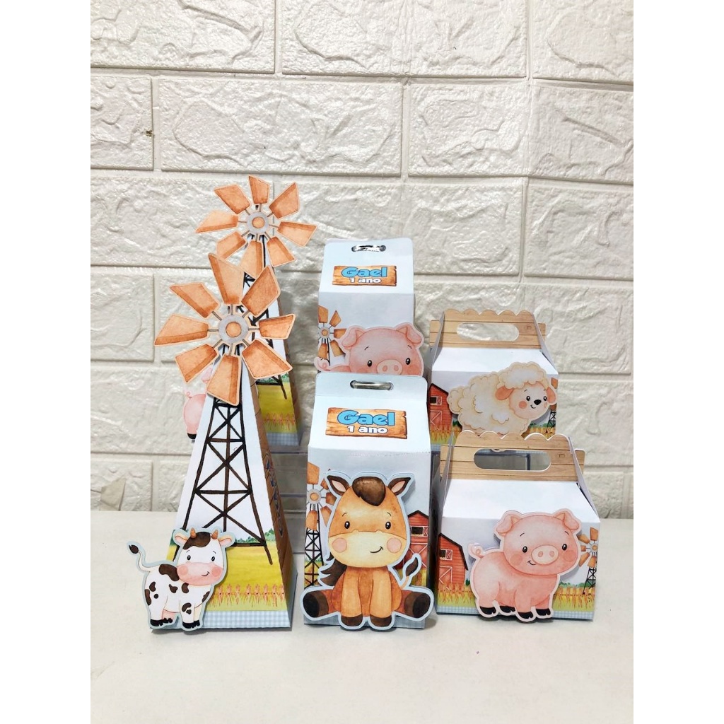 Kit festa Fazendinha personalizados | Lembrancinhas | Festa ...