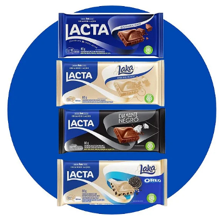 Kit 3 Barras de Chocolates Lacta Diversos Sabores, Laka Oreo, Chocolate ...