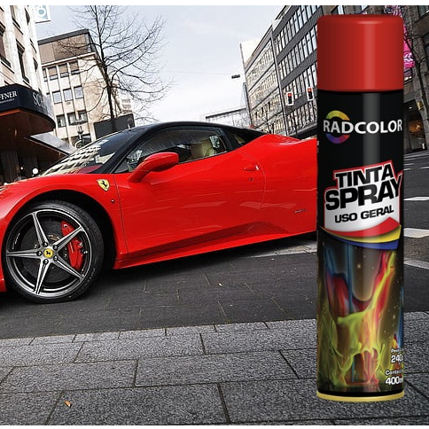 Tinta Spray Vermelho Ferrari 400ml Radcolor: Transforme seus Projetos ...