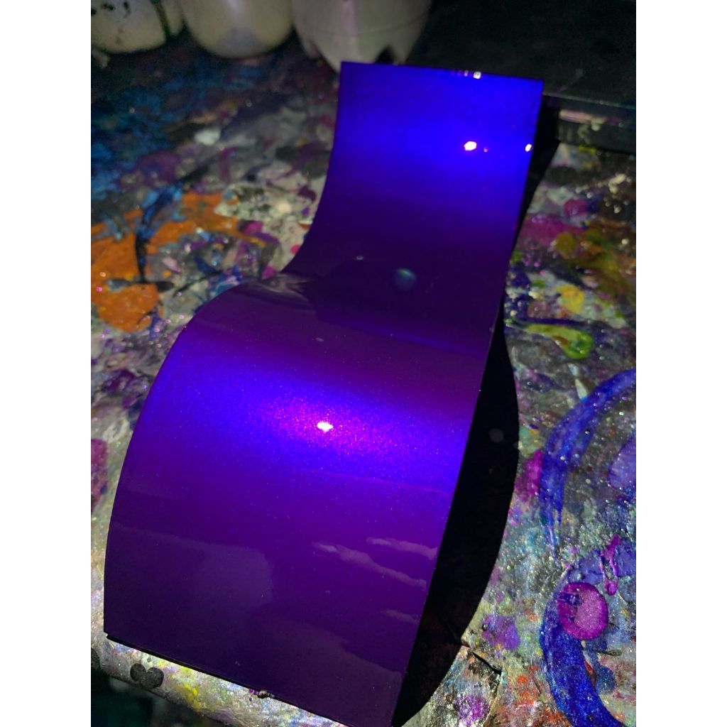 Tinta automotiva poliester violeta kandy (tricoat) base+efeito 450ml ...