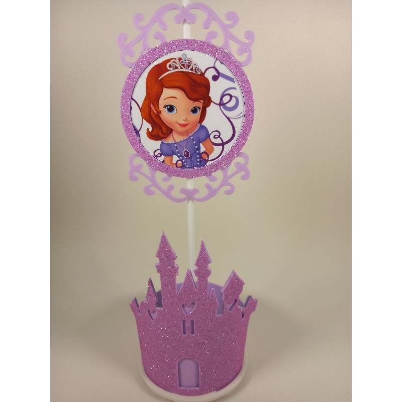 10 Centros De Mesa Princesa Sofia Castelo | Shopee Brasil