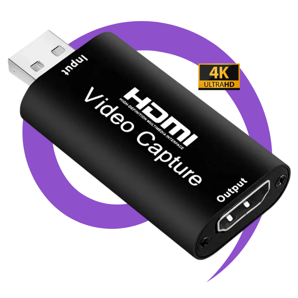 Placa De Captura Hdmi Usb 4k E 1080p Conversor Captura Games e Videos ...