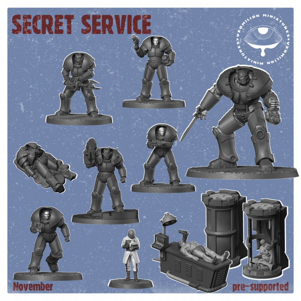 Miniaturas Fallout Wasteland Warfare Enclave Secret Service Vermilion ...