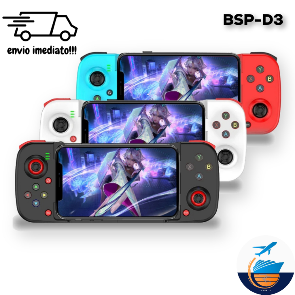 GamePad BSP-D3 Sem fio Wireless Bluetooth 5.0 Controle Para Celular Gamepad bsp d3 | Shopee Brasil