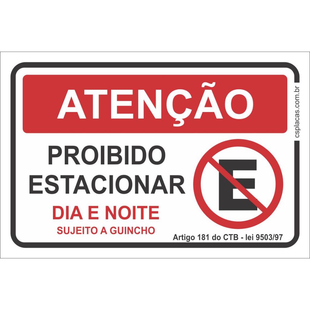 3 Placas Proibido Estacionar Garagem Não estacione Plastificada A4 ...