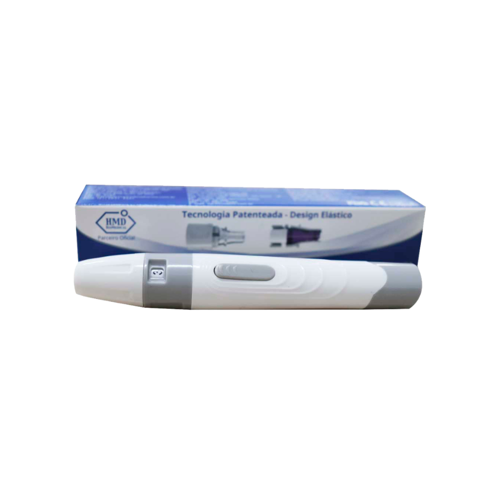 Aparelho Dextro Diabete Glicemia Digital Glucoleader + Frasco De Tiras ...