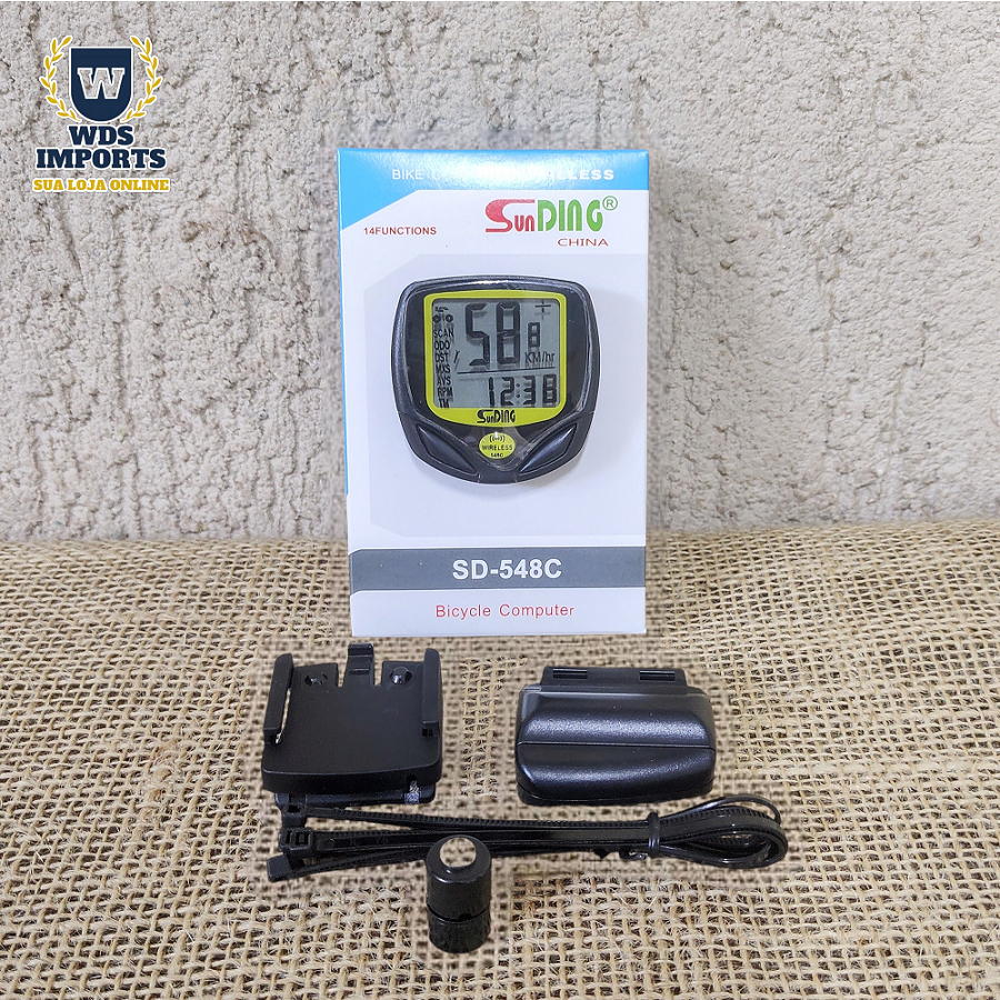Velocímetro Digital Sem Fio Para Bicicleta SD-548C | Shopee Brasil