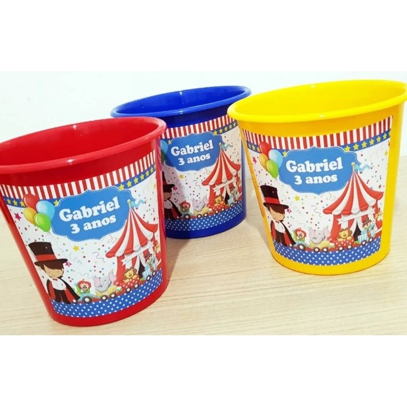 Adesivos para balde de pipoca ou praia de 1 ou 1,5 litros! | Shopee Brasil