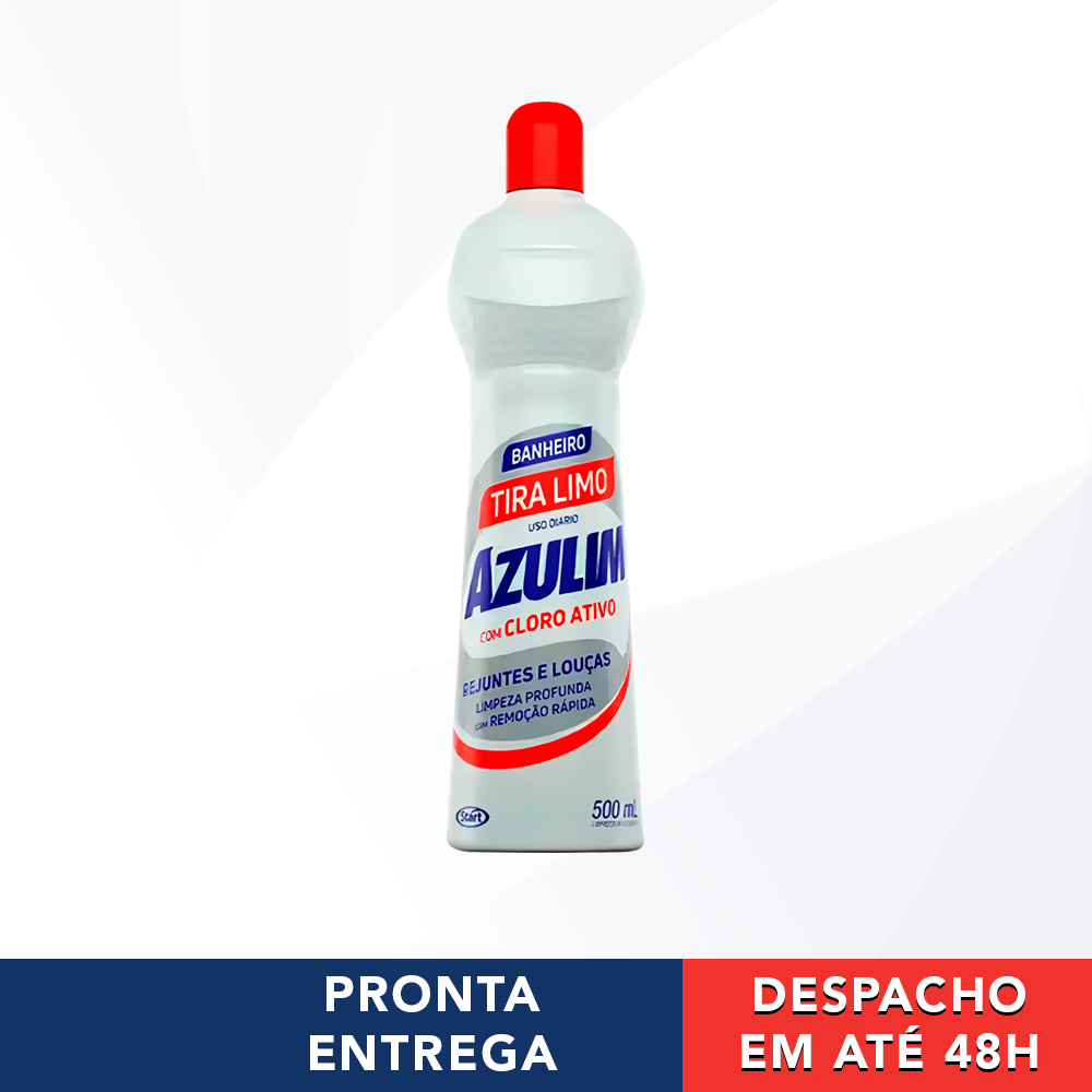 Limpador Tira Limo para Rejuntes e Louças Azulim Squeeze 500ml Cloro ...