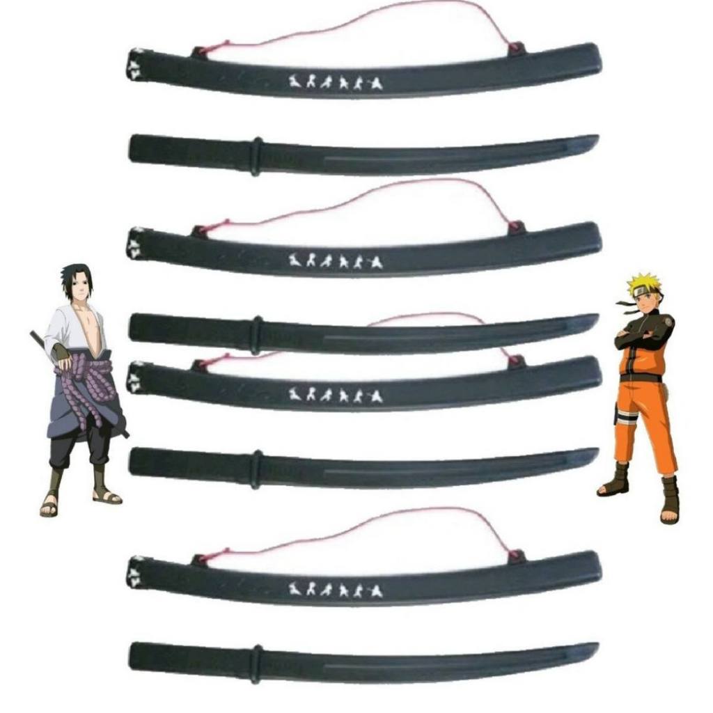 Espada Brinquedo Kit Com 15 Katana Ninja Sasuke Naruto Infantil Grande ...
