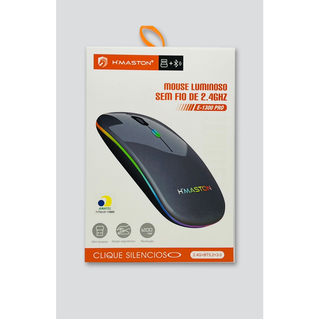Mouse Hmaston E1300 Pro Plug&play | Shopee Brasil