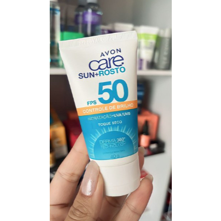 Protetor Solar Avon Care Sun+Rosto Fps 50 Controle De Brilho 40g | Shopee Brasil