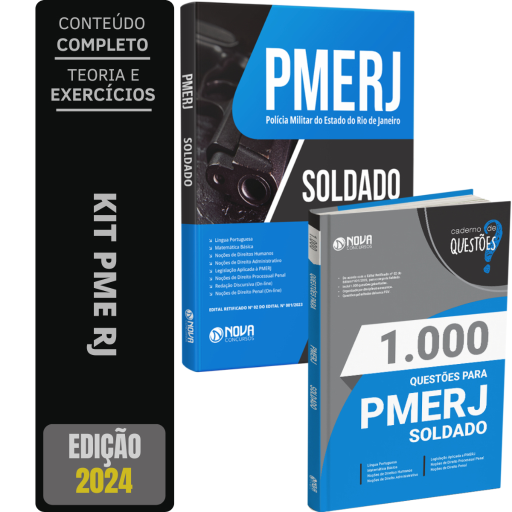 Kit Apostila PM RJ 2024 Rio De Janeiro - Soldado + Caderno De Questões ... Kit Apostila PM RJ 2024 Rio De Janeiro - Soldado + Caderno De Questões ...